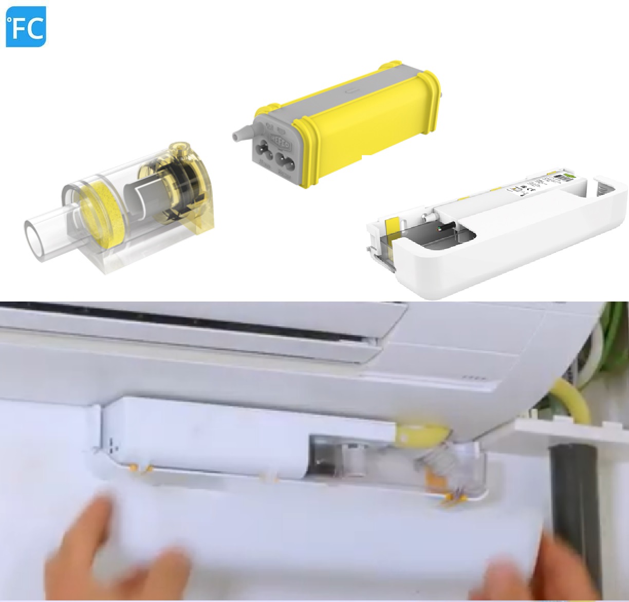 POMPKA SKROPLIN Refco Combi II do montażu wewnątrz i na zewnątrz ...
